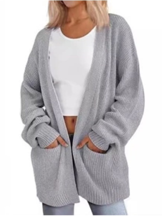 Old Navy | Sweaters | Old Navy Light Gray Openfront Long Knit Cardigan ...